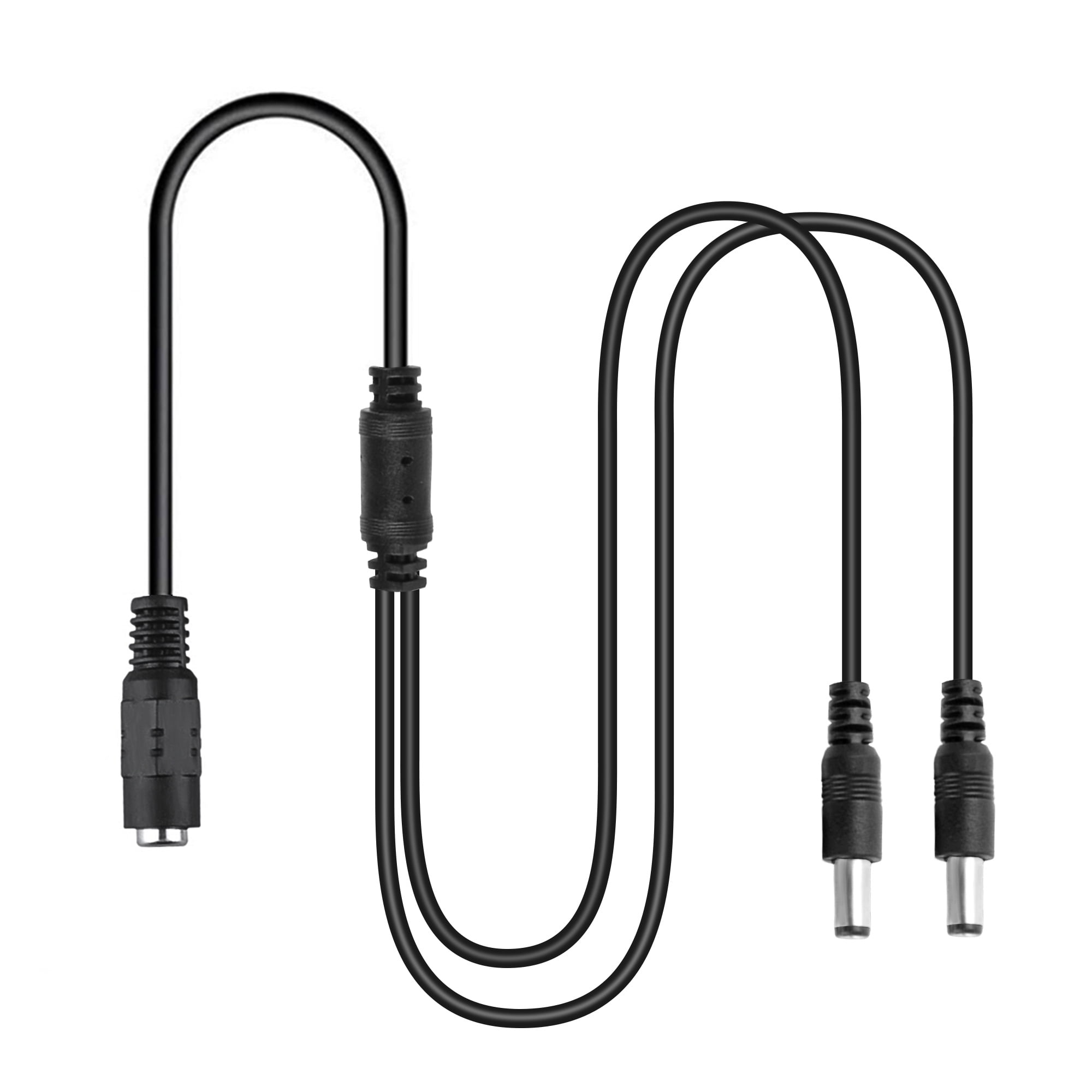 Aprelco DC Power 1 Female to 2 Male Splitter 2.1*5.5mm 12V Pigtail ...