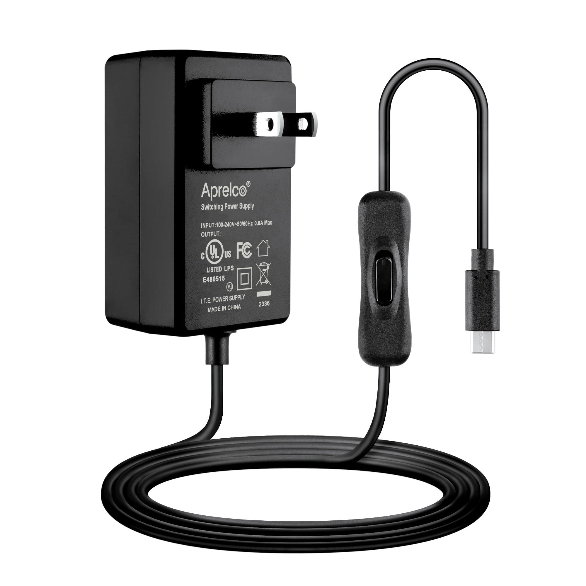 Aprelco Power Supply Compatible with Raspberry Pi 4, 20W 5V 4A USB C ...