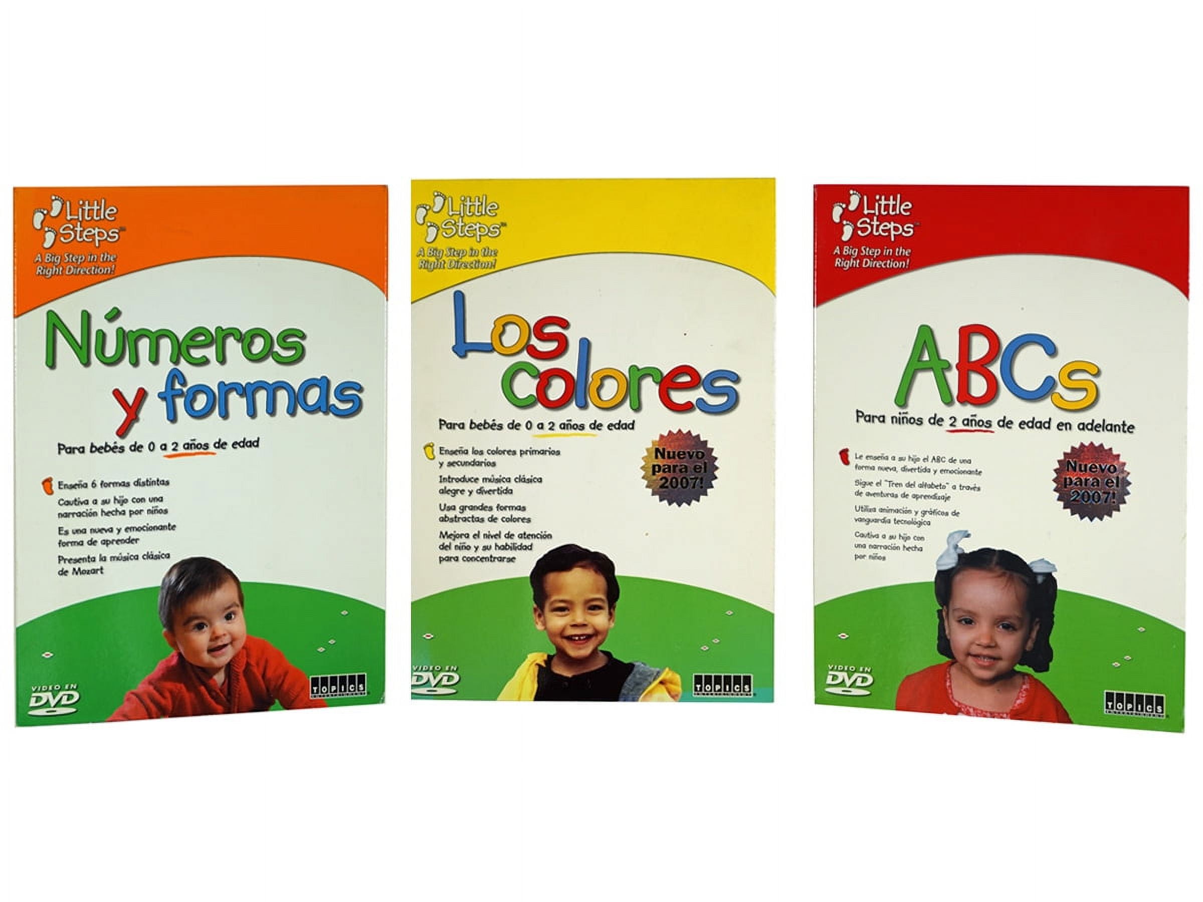 Aprende el ABC, los números y los colores en ESPAÑOL (juego de 3 en DVD ...