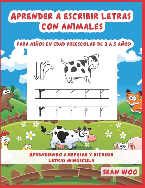 Aprender a escribir letras con animales para ni?os en edad preescolar ...