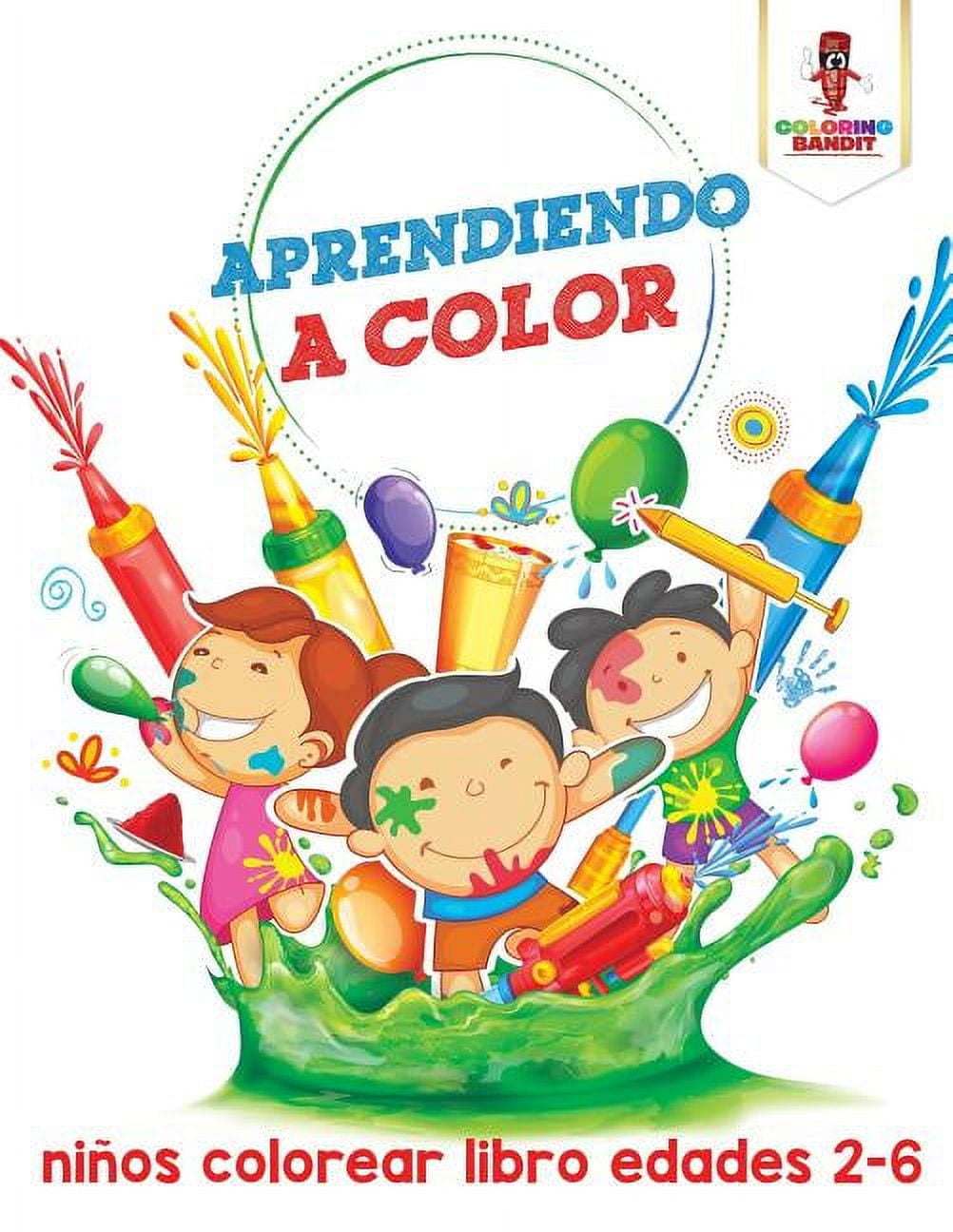 Aprendiendo A Color: Niños Colorear Libro Edades 2-6, (Paperback ...