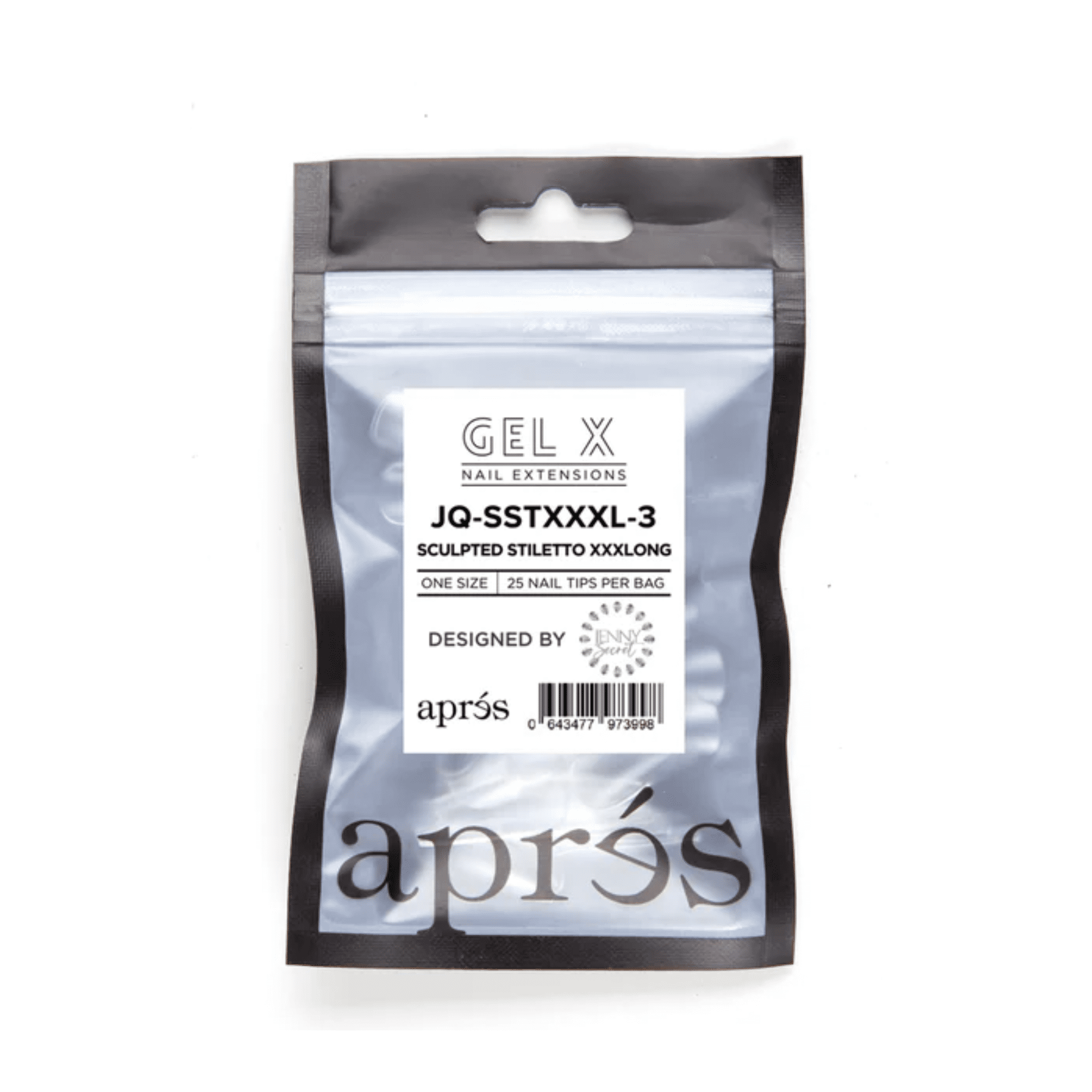 Apres Gel-X Jenny Queen Nail Extensions XXX-L-3 Sculpted Stiletto Extra ...