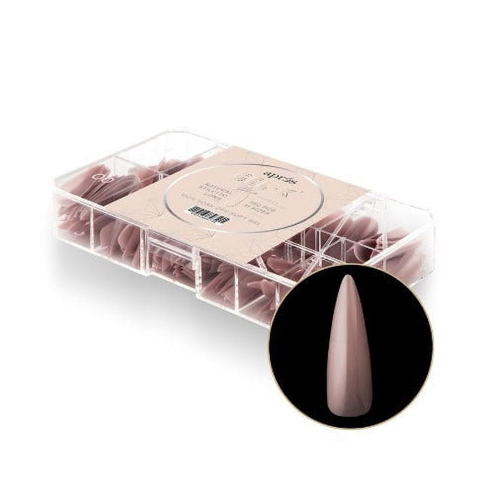 Apres Gel-X Neutrals Mia Natural Tips 150pc - Long Stiletto - Walmart.com