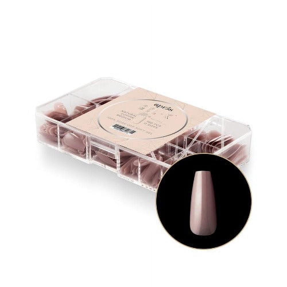 Apres Gel-X Neutrals Mia Natural Tips 150pc - Medium Coffin - Walmart.com