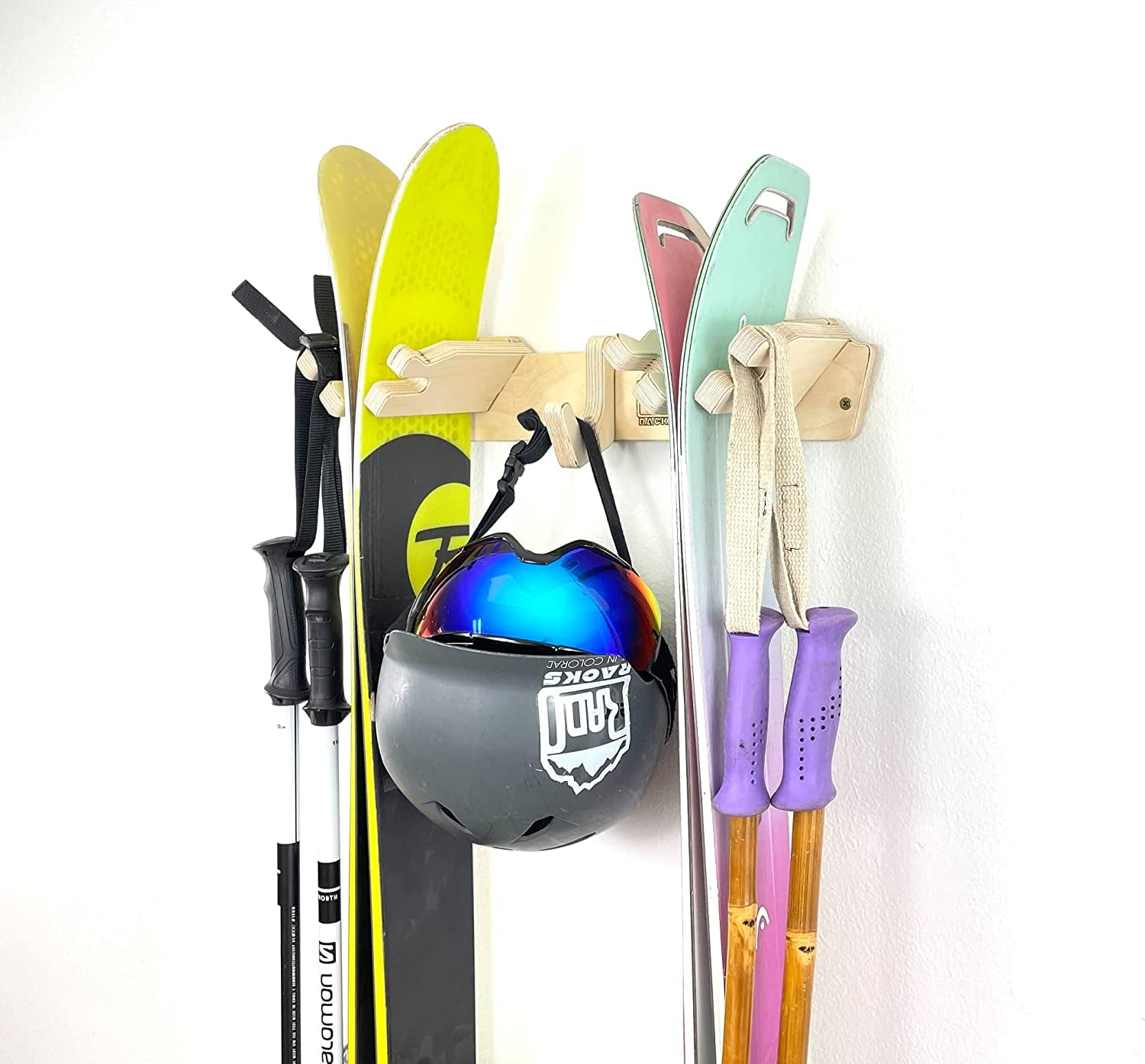 Apres Ski Wall Rack (Holds 2 Sets of Skis) - Walmart.com