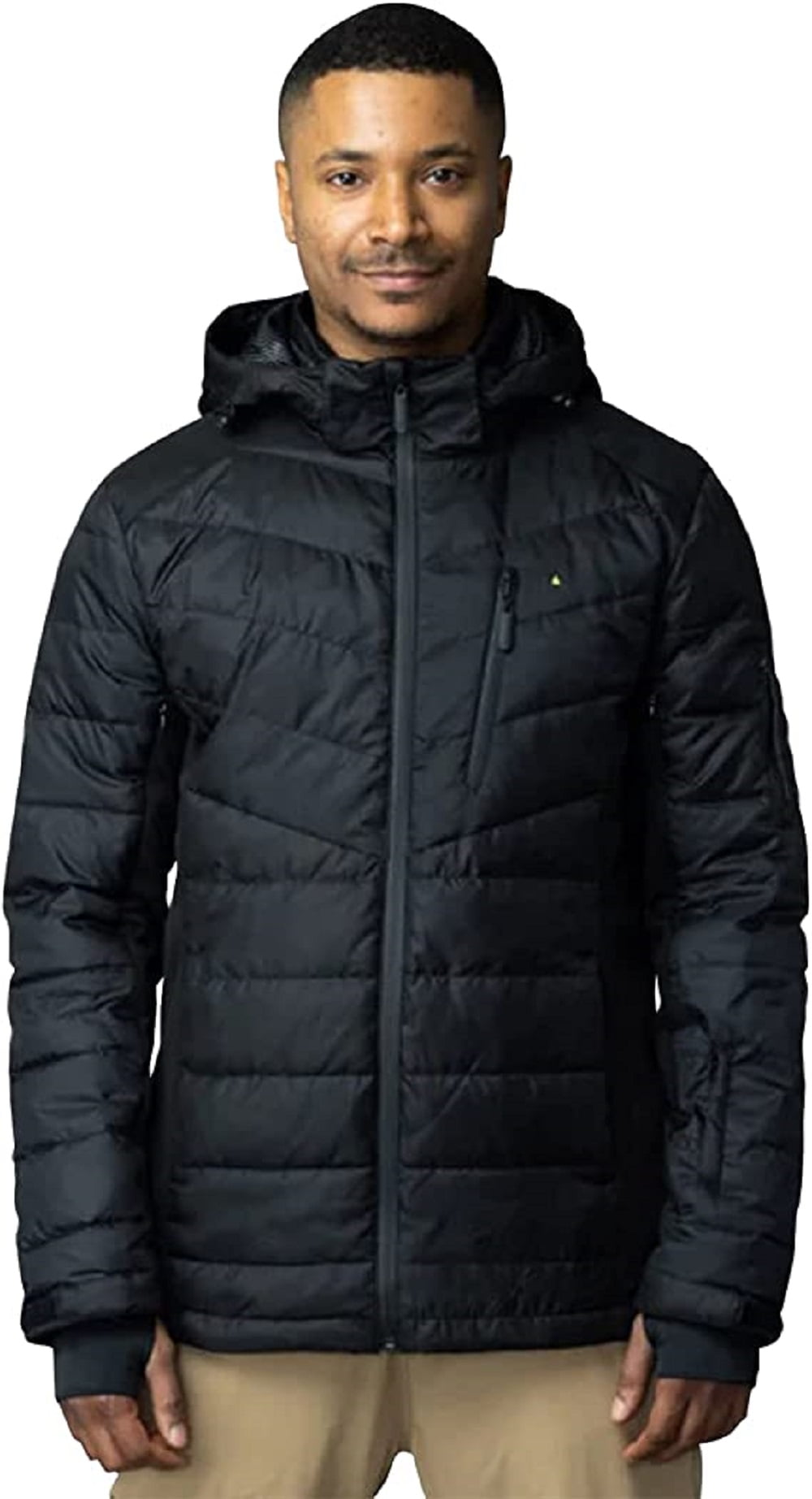 Apricoat EcoDown Men Packable Lightweight Water-Resistant Hooded Puffer ...