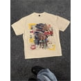 Apricot Art Collage Graphic T-Shirt With MUST BE STOPPED! Print, 100% ...
