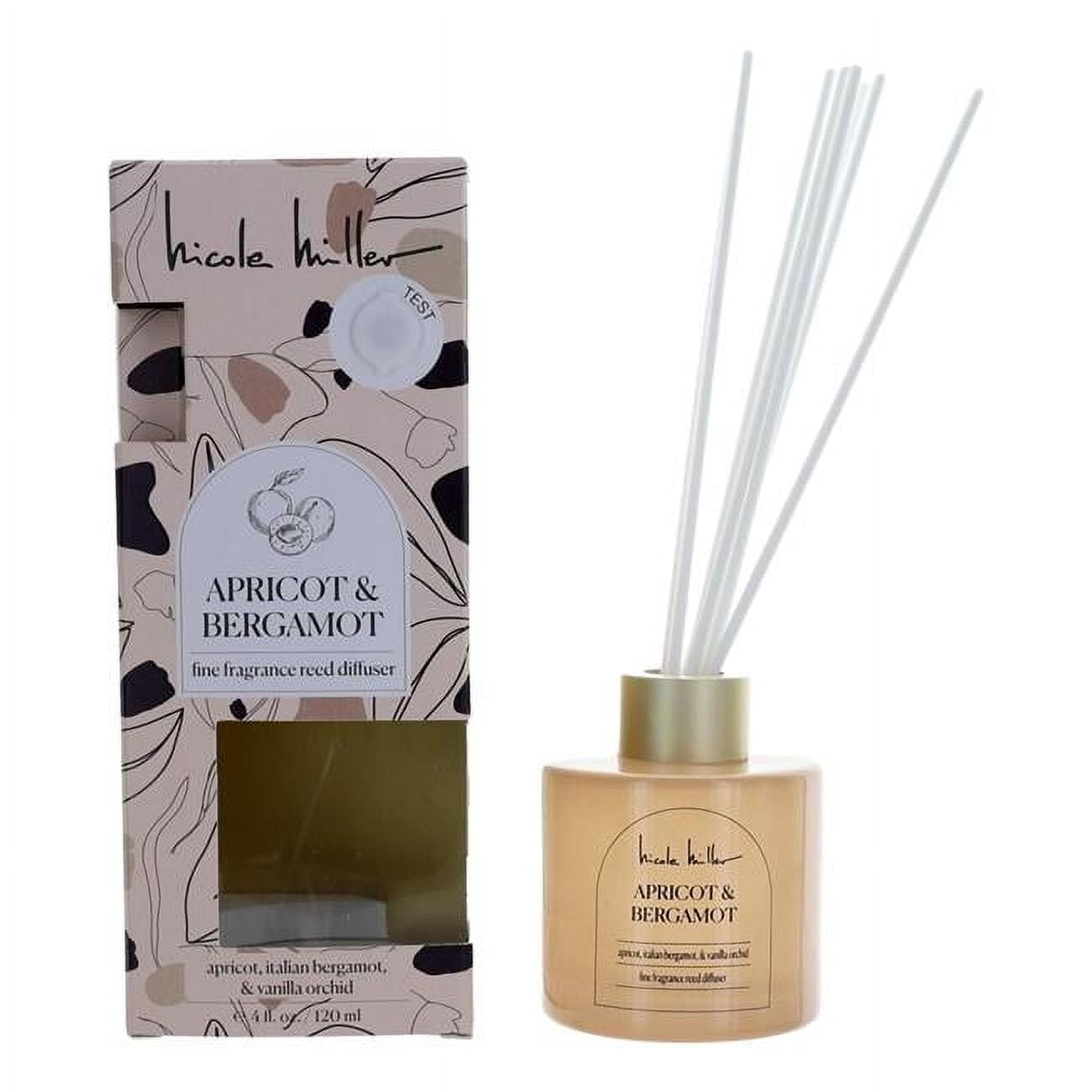 Apricot & Bergamot by Nicole Miller, 4 oz Reed Diffuser - Walmart.com