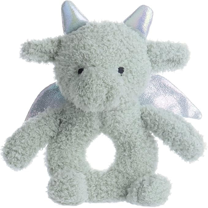 Apricot Lamb Baby Dragon Dinosaur Soft Rattle Toy, Plush Stuffed Animal ...