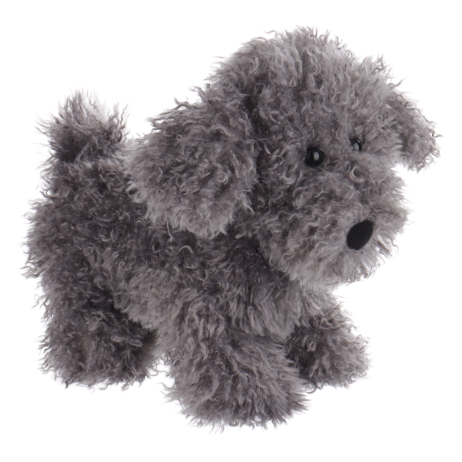 Apricot Lamb Dark Grey Stand Poodle Dog Stuffed Animals for Kids 11.8 ...