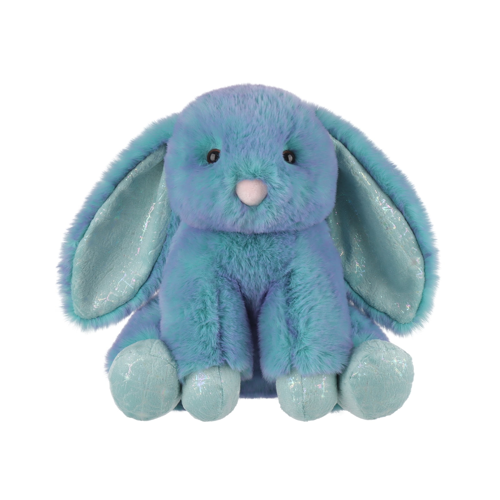 Apricot Lamb Diamond Blue Colorful Bunny Plush Toy for Kids 8 Inches ...