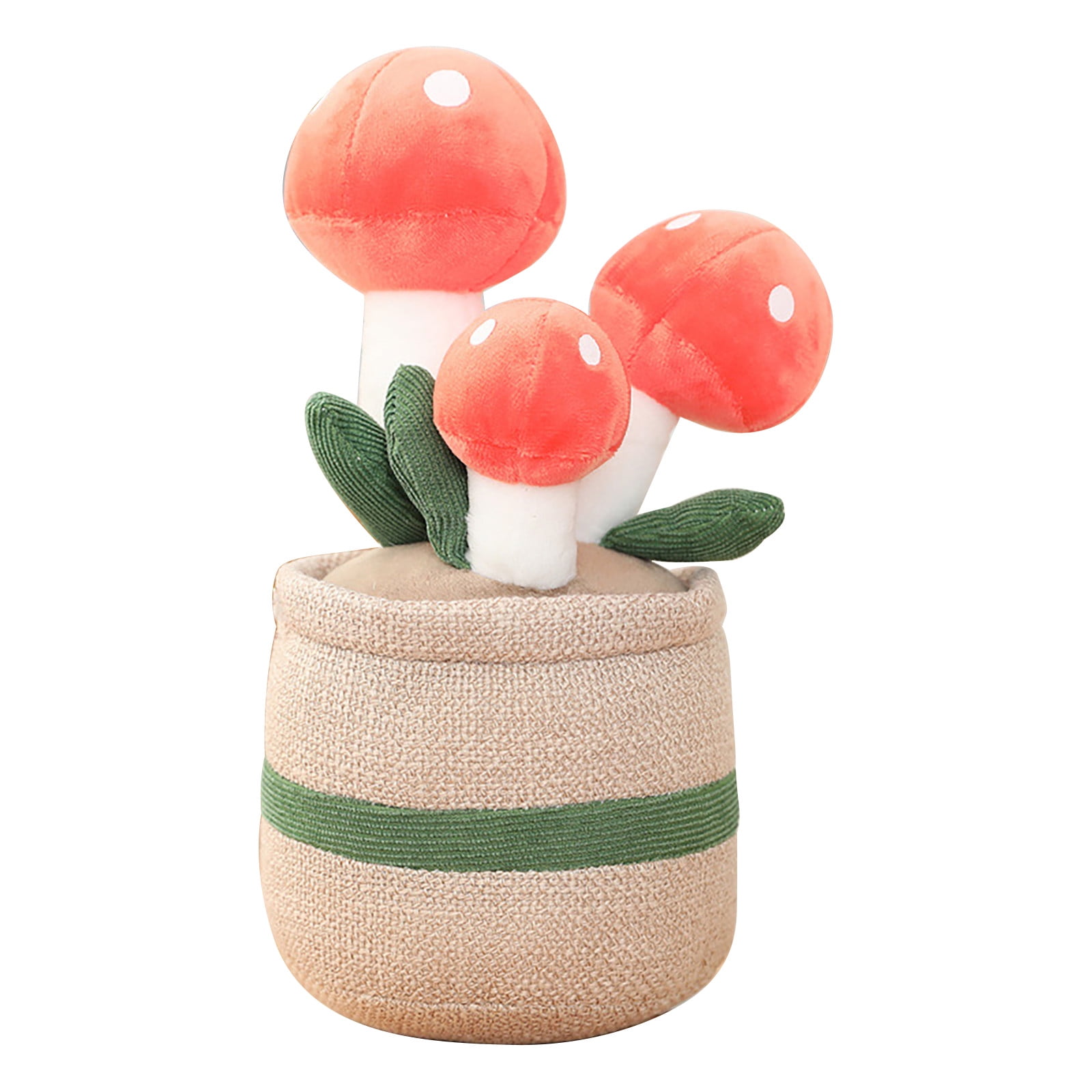 Apricot Lamb Soft Daisy Plant Plush Toy, Stuffed Green Pot, Kawaii ...