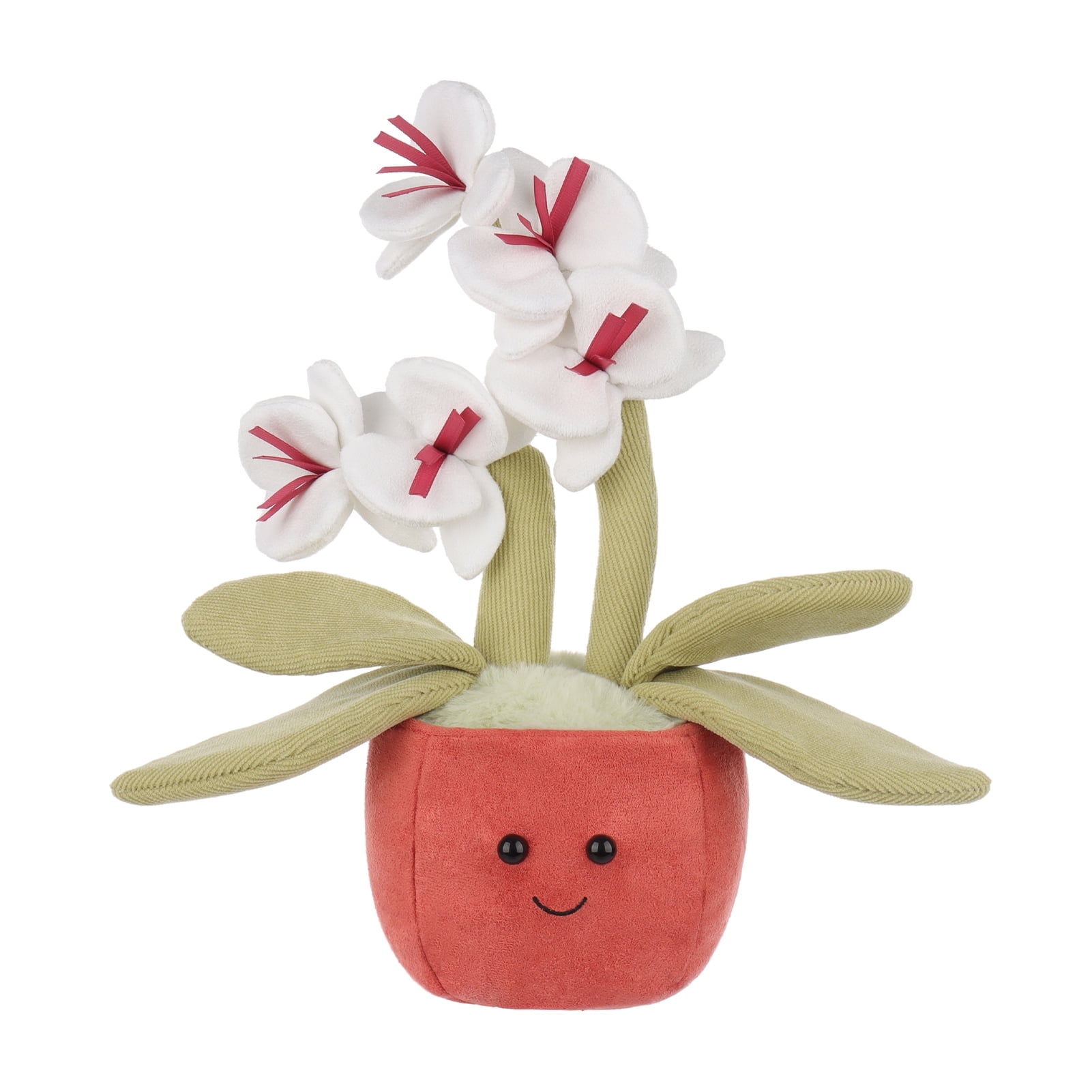 Apricot Lamb White Potted Butterfly Orchid Plant Stuffed Animals for Kids 11 Inches - Walmart.com
