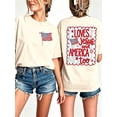 Apricot Loves Jesus And America Too Patriotic Graphic Tee With Flag Bow ...