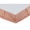 Apricot Orange Farmhouse Bedding Adelia Cotton Split Corners Tailored ...