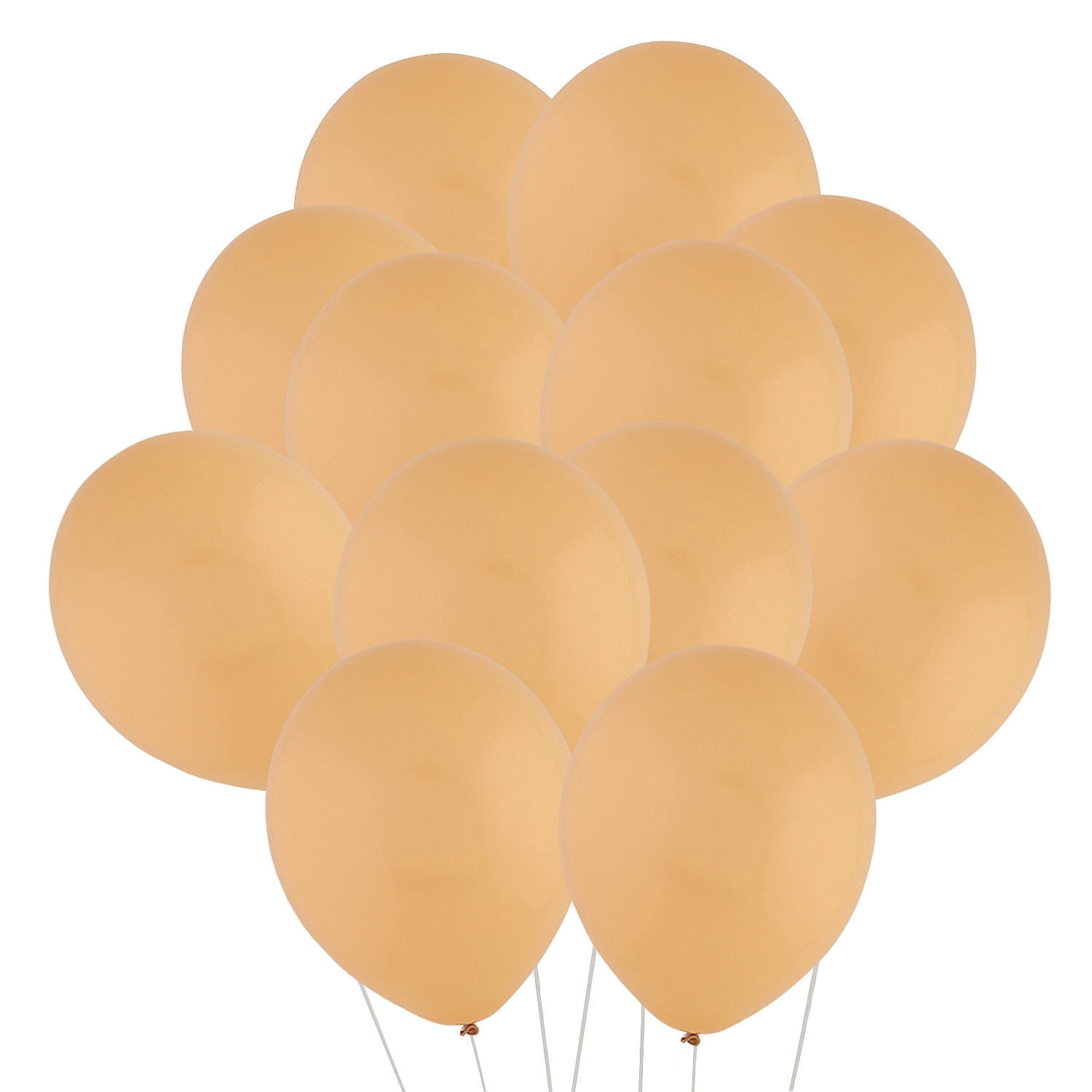 Apricot Pastel Natural Colors 12" Latex Balloons - 12 Piece - Walmart ...