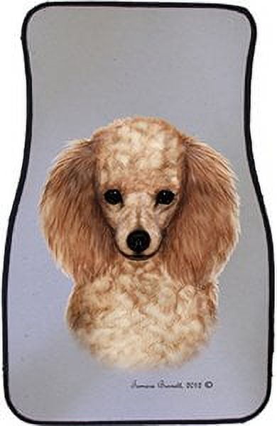 Apricot Poodle Car Floor Mats - Carepeted All Weather Universal Fit for ...