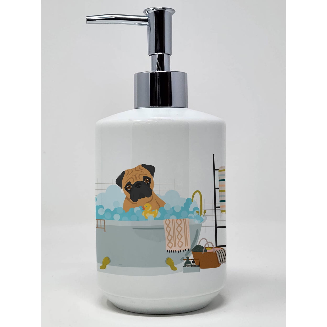 Apricot Pug Ceramic Soap Dispenser - Walmart.com