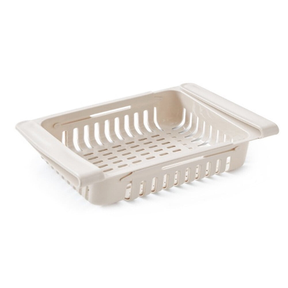 (Apricot) Retractable refrigerator partition layer multi-purpose ...