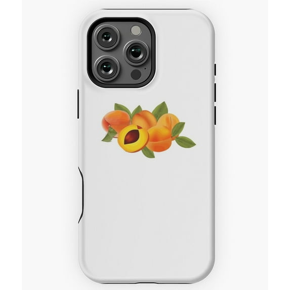 Apricot Summer Fruit Graphic N1723 Phone Case for iPhone 17 16 15 14 13 ...