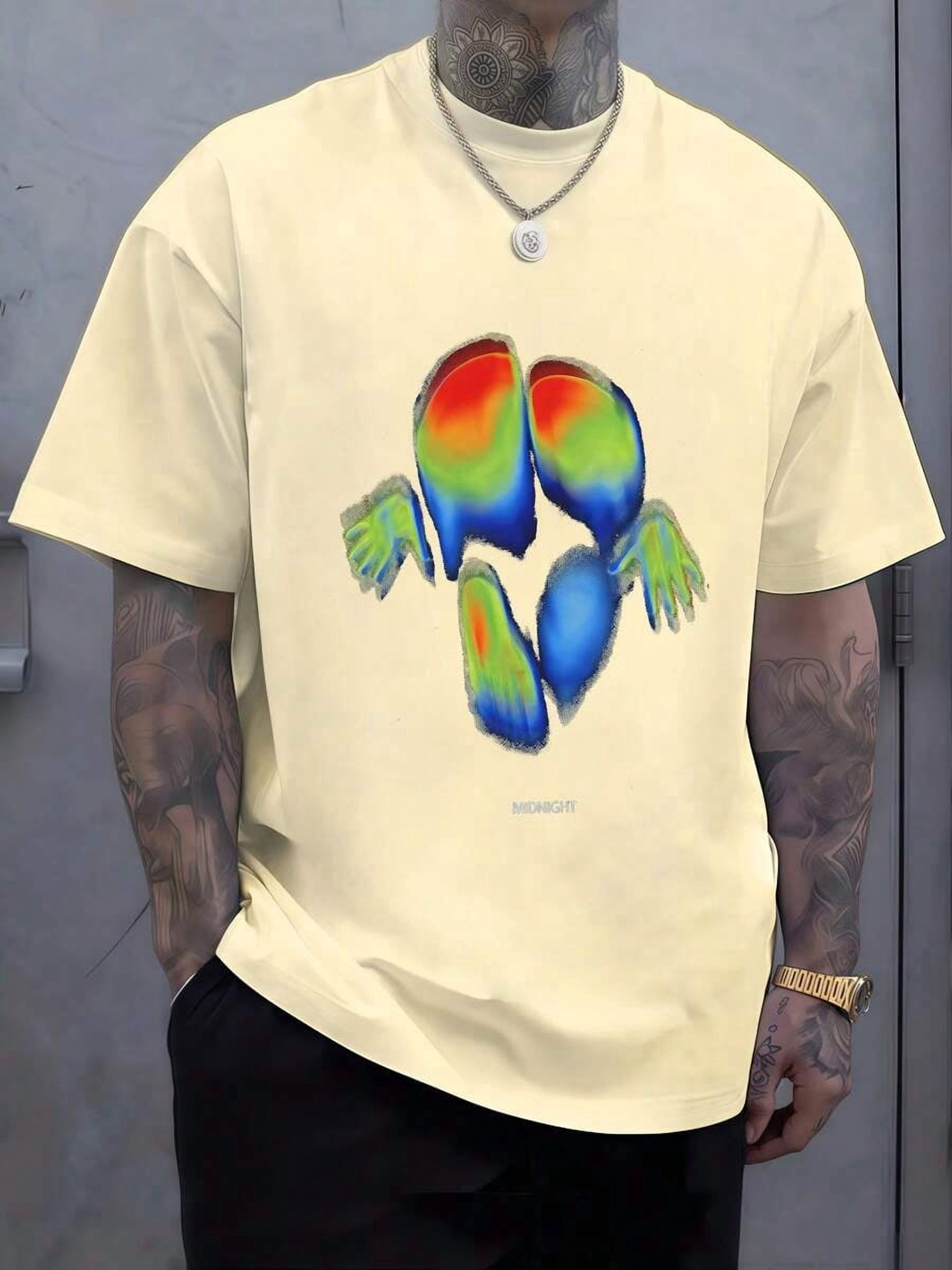 Apricot Thermal Body Scan Graphic T-Shirt With Glowing Heat Zone ...