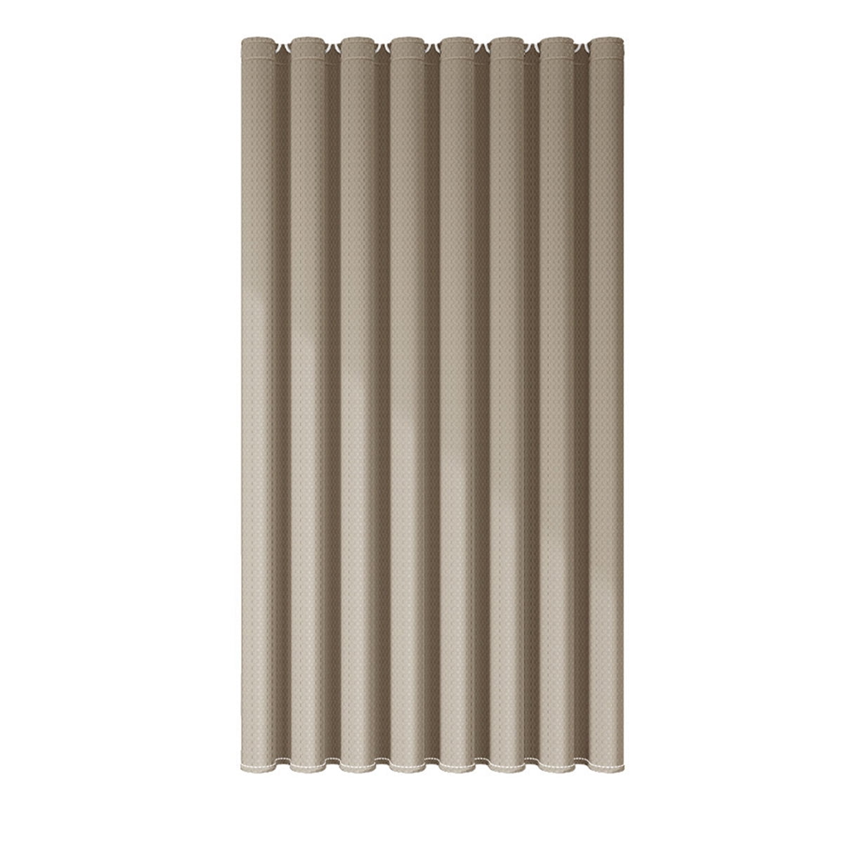 Apricot Waffle Fabric Shower Curtain, Modern Weave Textured Shower ...