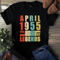 April 1955 The Birth Of Legends Vintage Graphic Tee Shirt Special Idea ...
