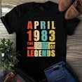 April 1983 The Birth Of Legends Vintage Graphic Tee Shirt Special Idea ...