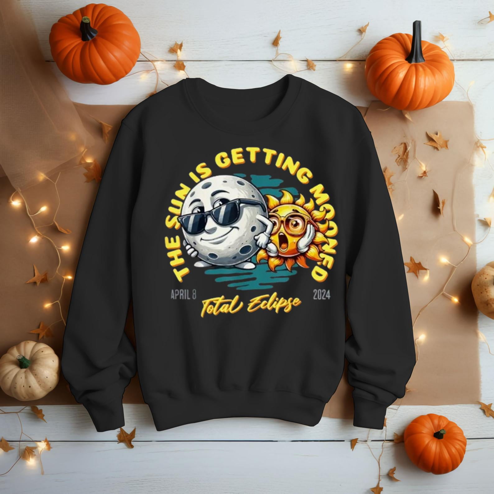 April 2025 Solar Eclipse Humor T-Shirt, Sun Getting Mooned Tee, Unisex ...