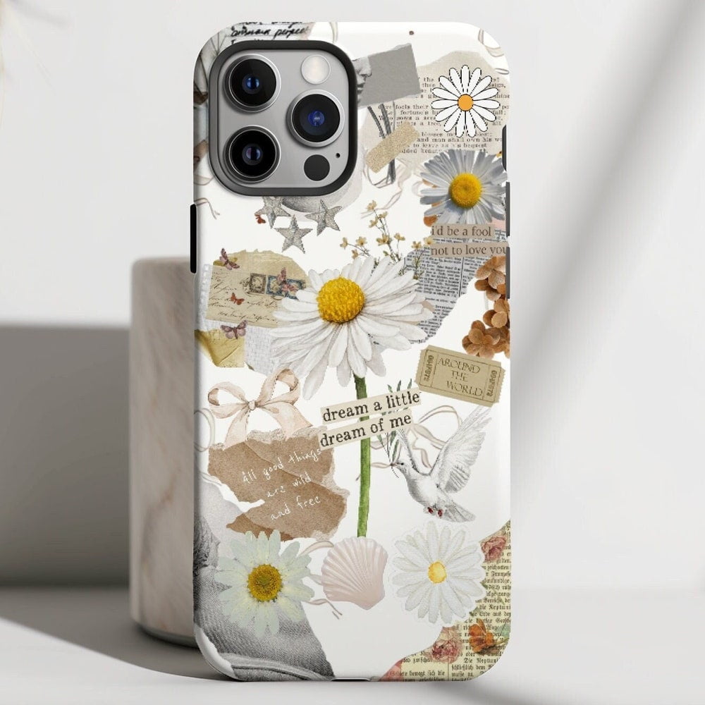 April Birth Flower Month Daisy Print Floral Phone Case for iPhone 11 12 ...