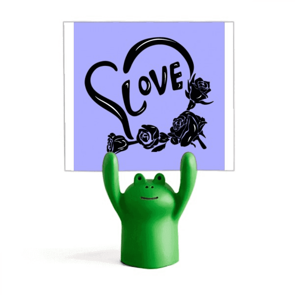 April Classic Black Valentines Day Memo Holder Cartoon Animal Frog ...