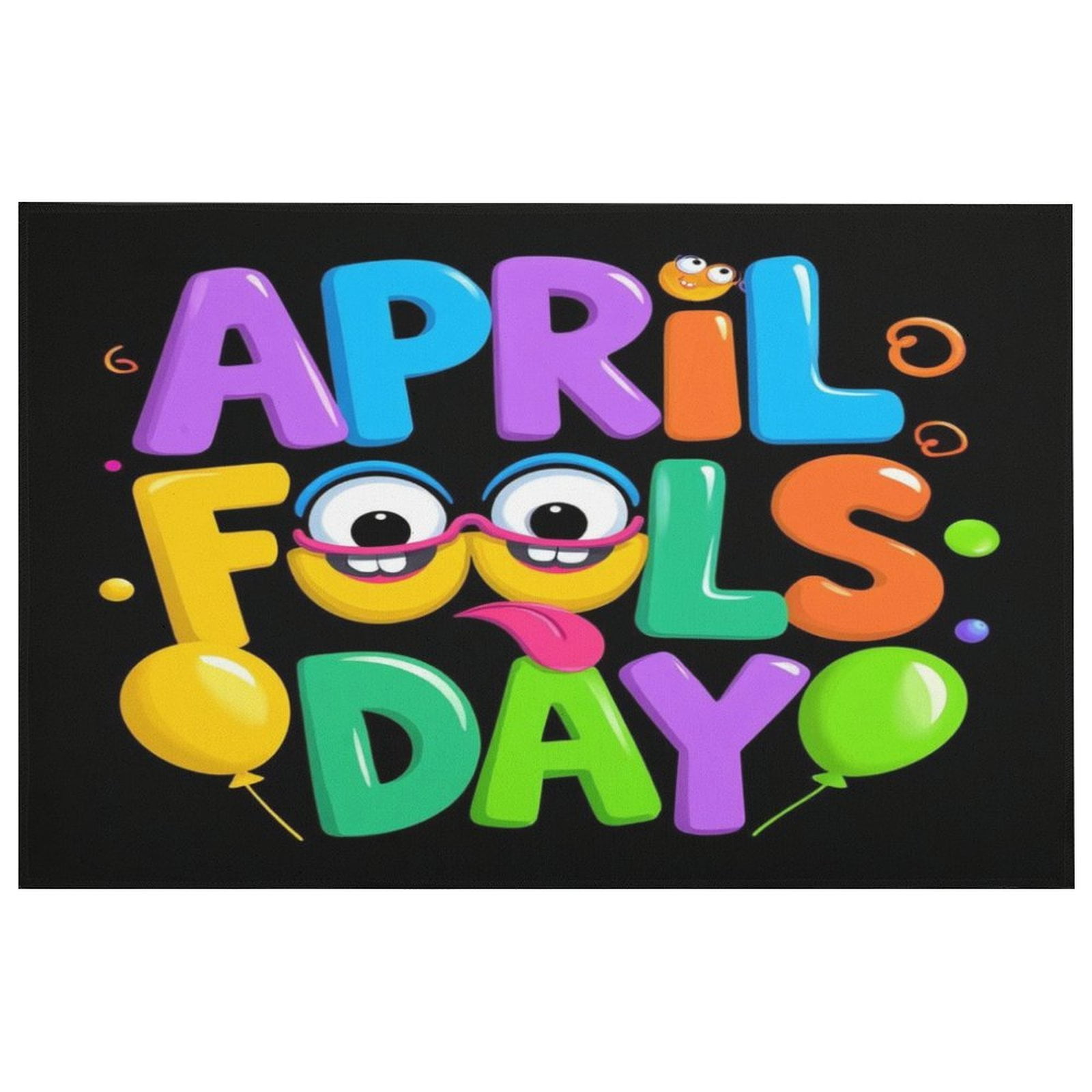 April Fools Day Adult Home Decor Bedroom Living Room Crystal Velvet ...