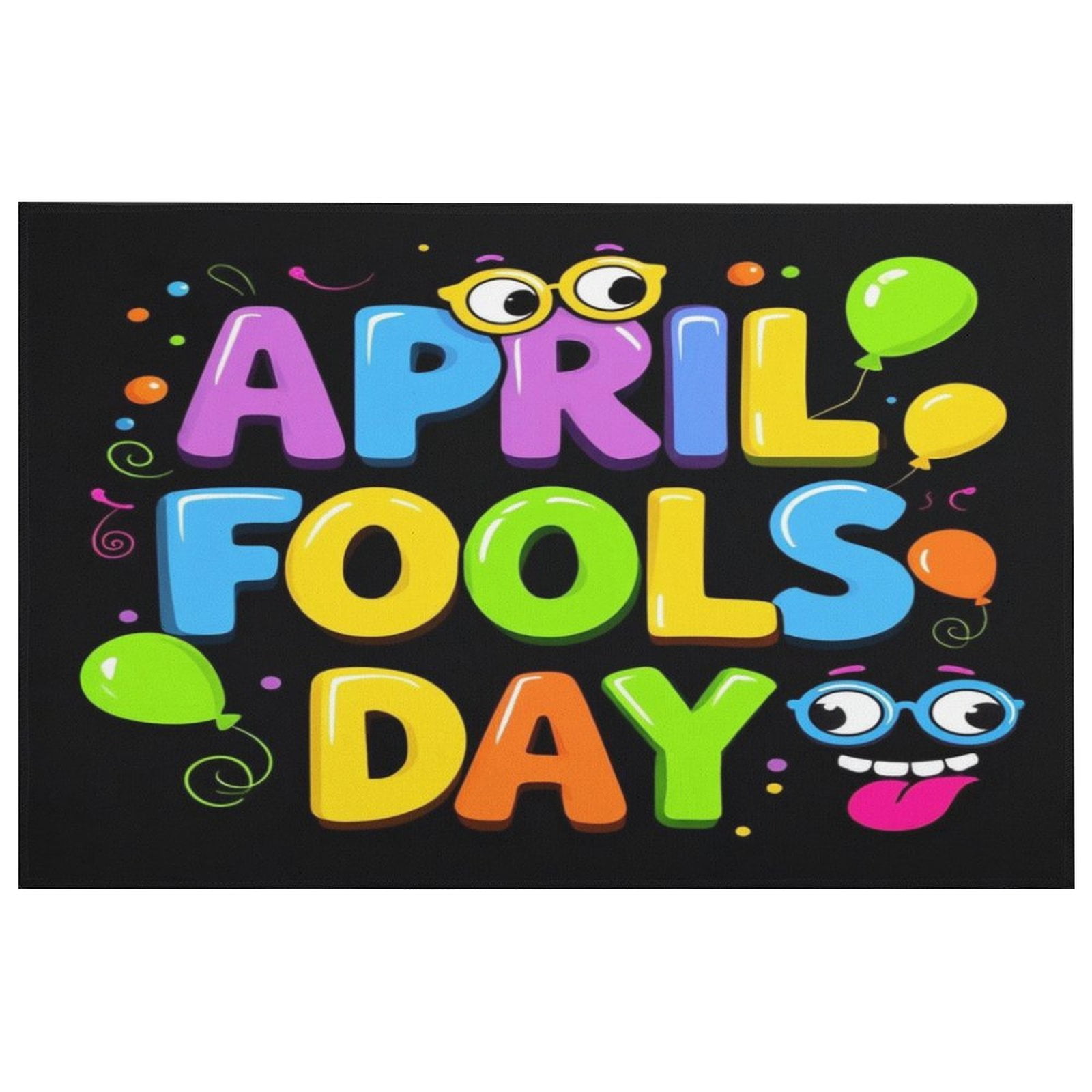 April Fools Day Adult Home Decor Bedroom Living Room Crystal Velvet ...