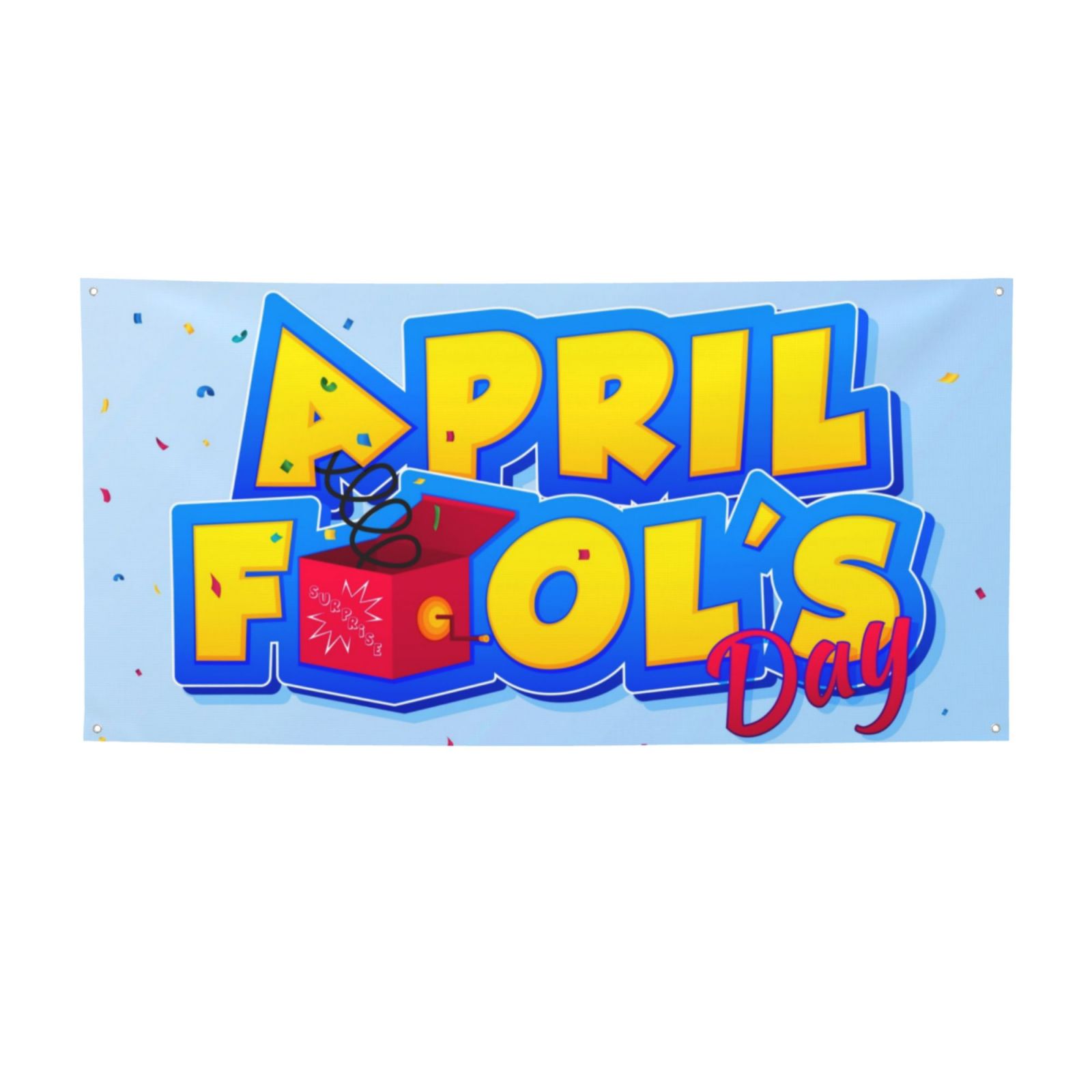 April Fools Day Banner Backdrop Porch Sign Small Holiday Banners for ...