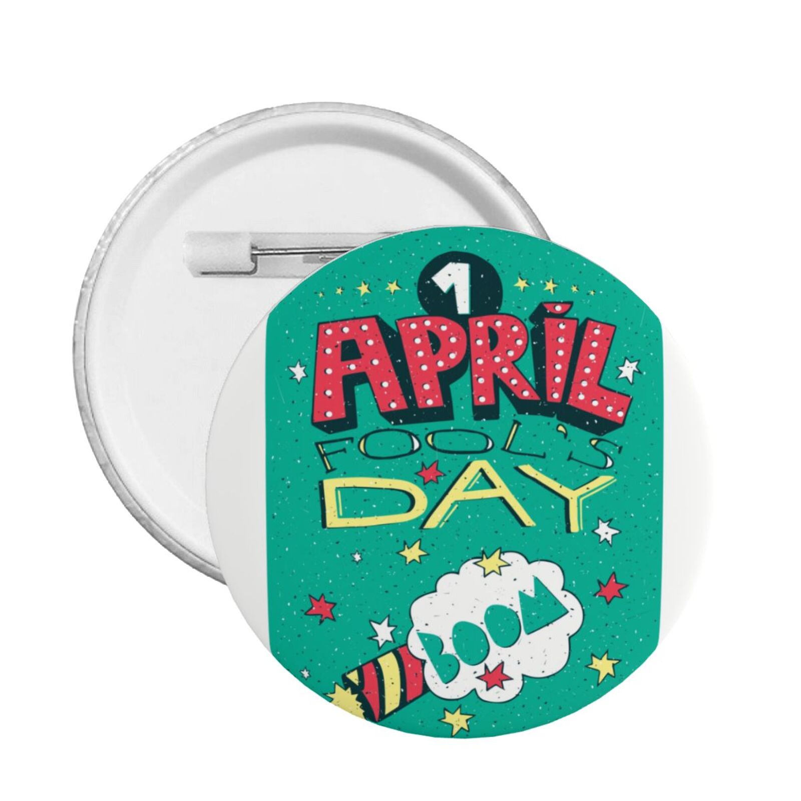 April Fools Day Circular Button Fashion Badge Decoration Backpack ...
