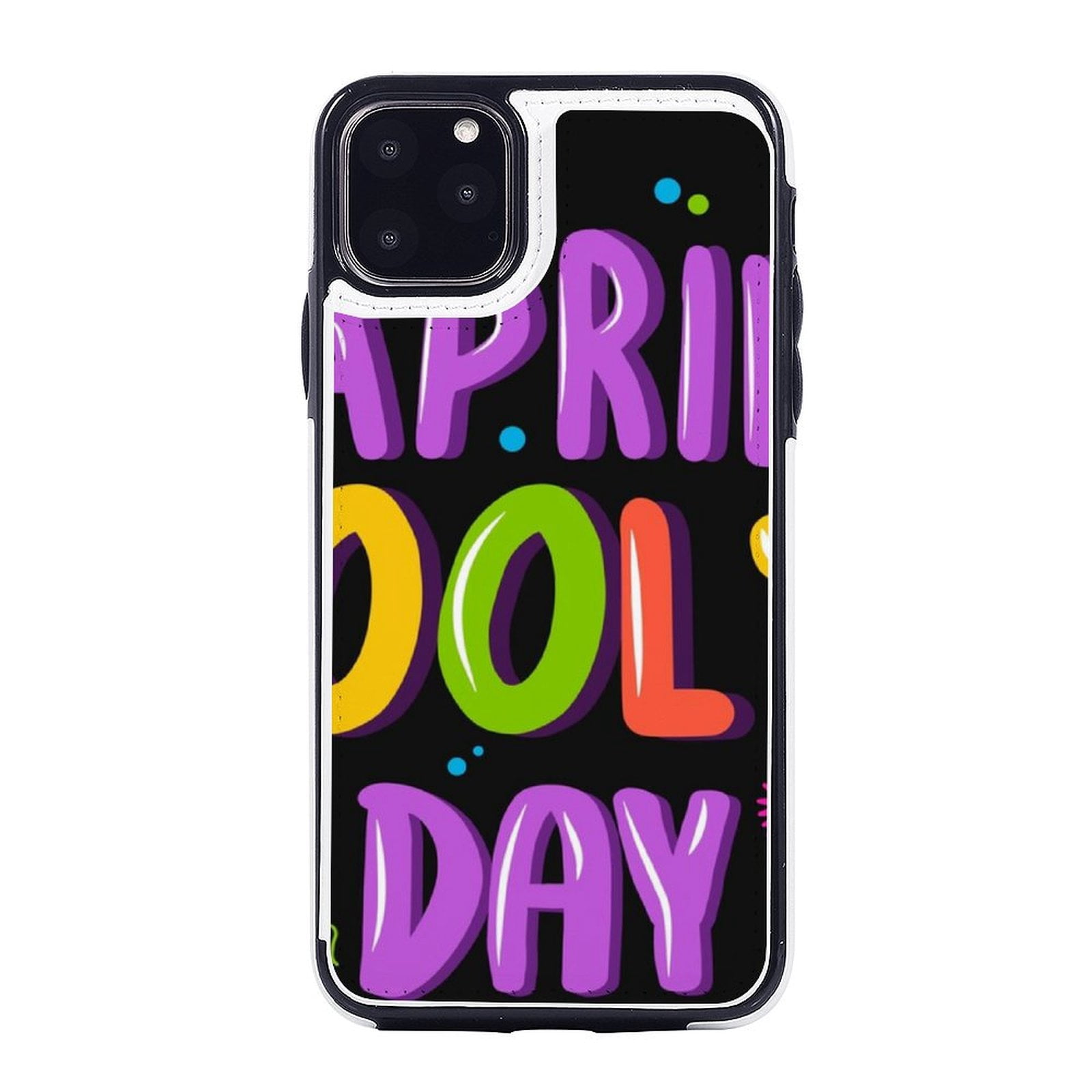 April Fools Day Leather Wallet Case for iPhone 16 15 14 13 12 11 Pro ...