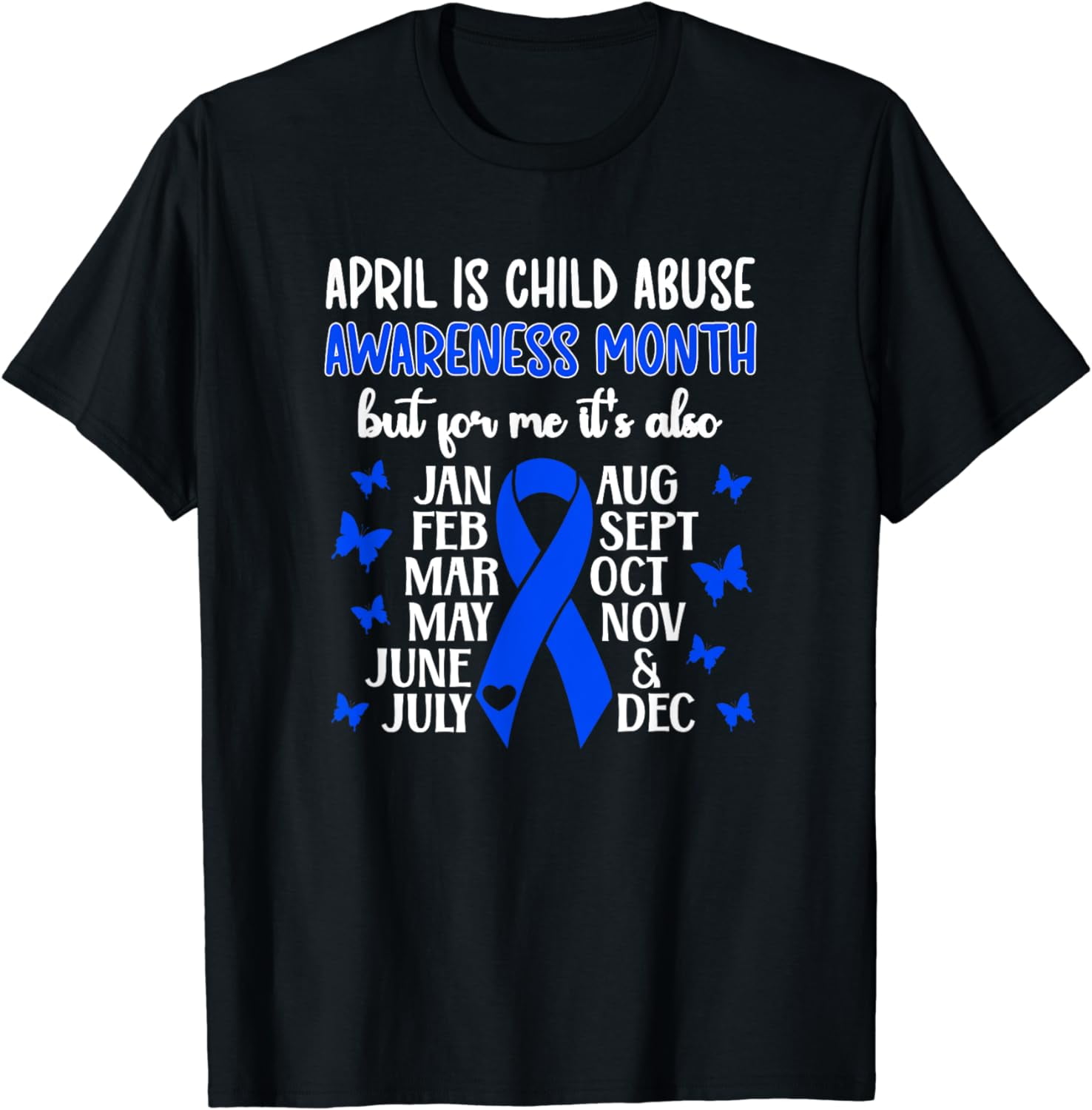 April Is Child Abuse Awareness Month Child Abuse Prevention T-Shirt ...