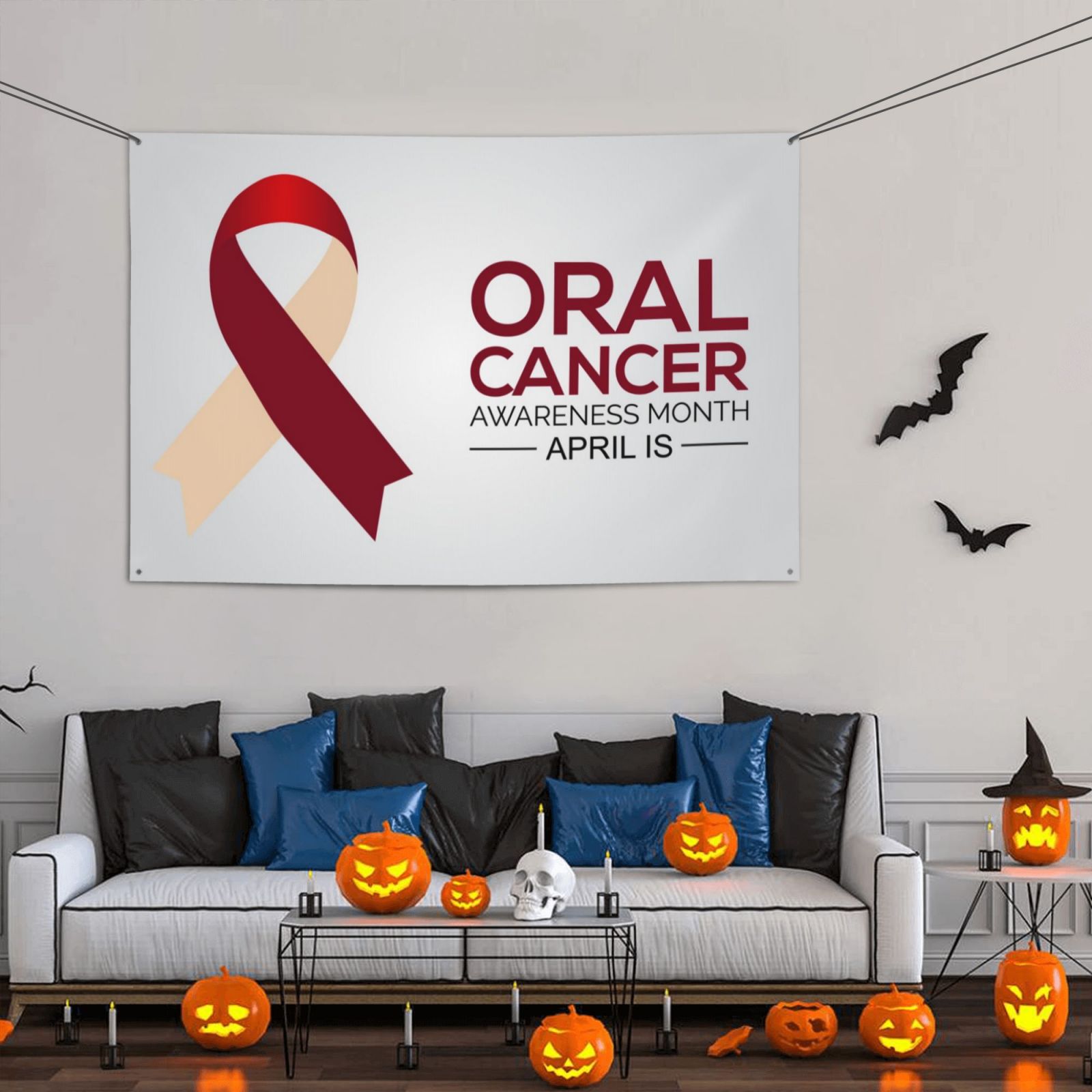 April Is Oral Cancer Awareness Month Banner Party Backdrop Decoration ...