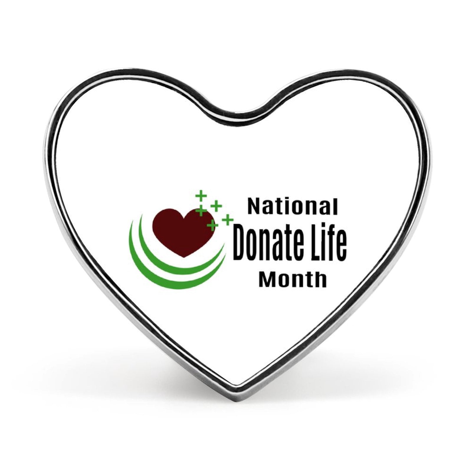 April Is Organ Donation Awareness Month Pins Heart Buttons Enamel ...