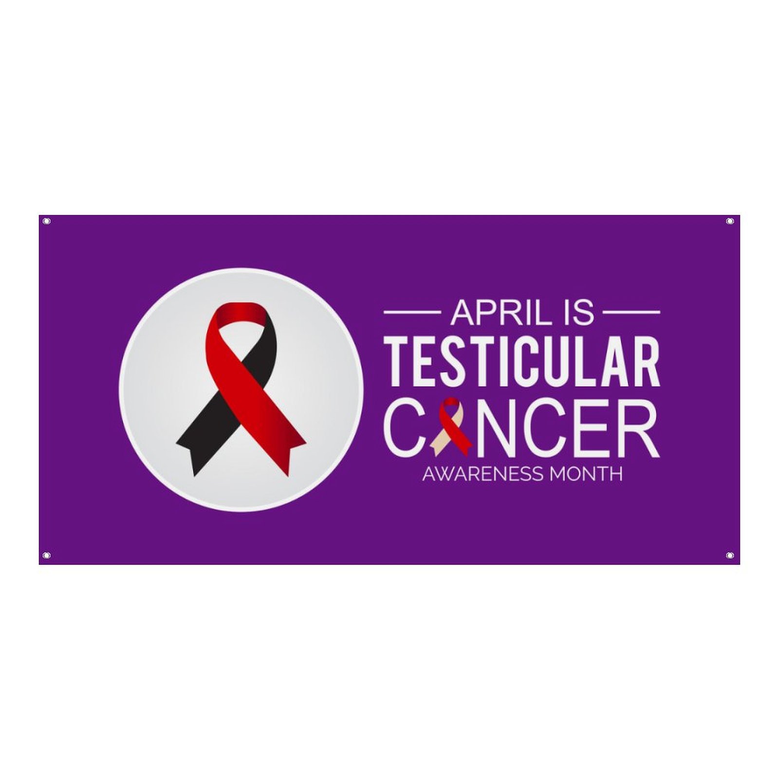 April Is Testicular Cancer Awareness Month Banners Flag Hanging ...