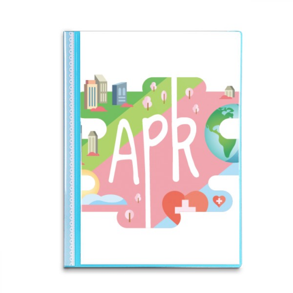 April Month Season Illustration Book Sheet Protectors Portfolio Binder ...