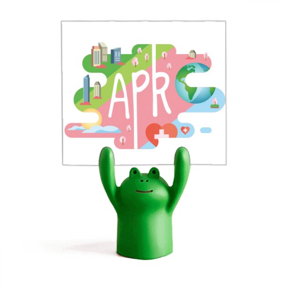 April Month Season Illustration Memo Holder Cartoon Animal Frog Stand ...