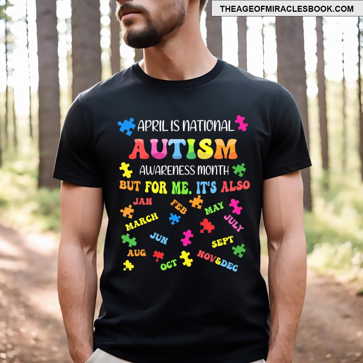 April National Autism Awareness Month Ribbon Men Kids T-shirt - Walmart.com