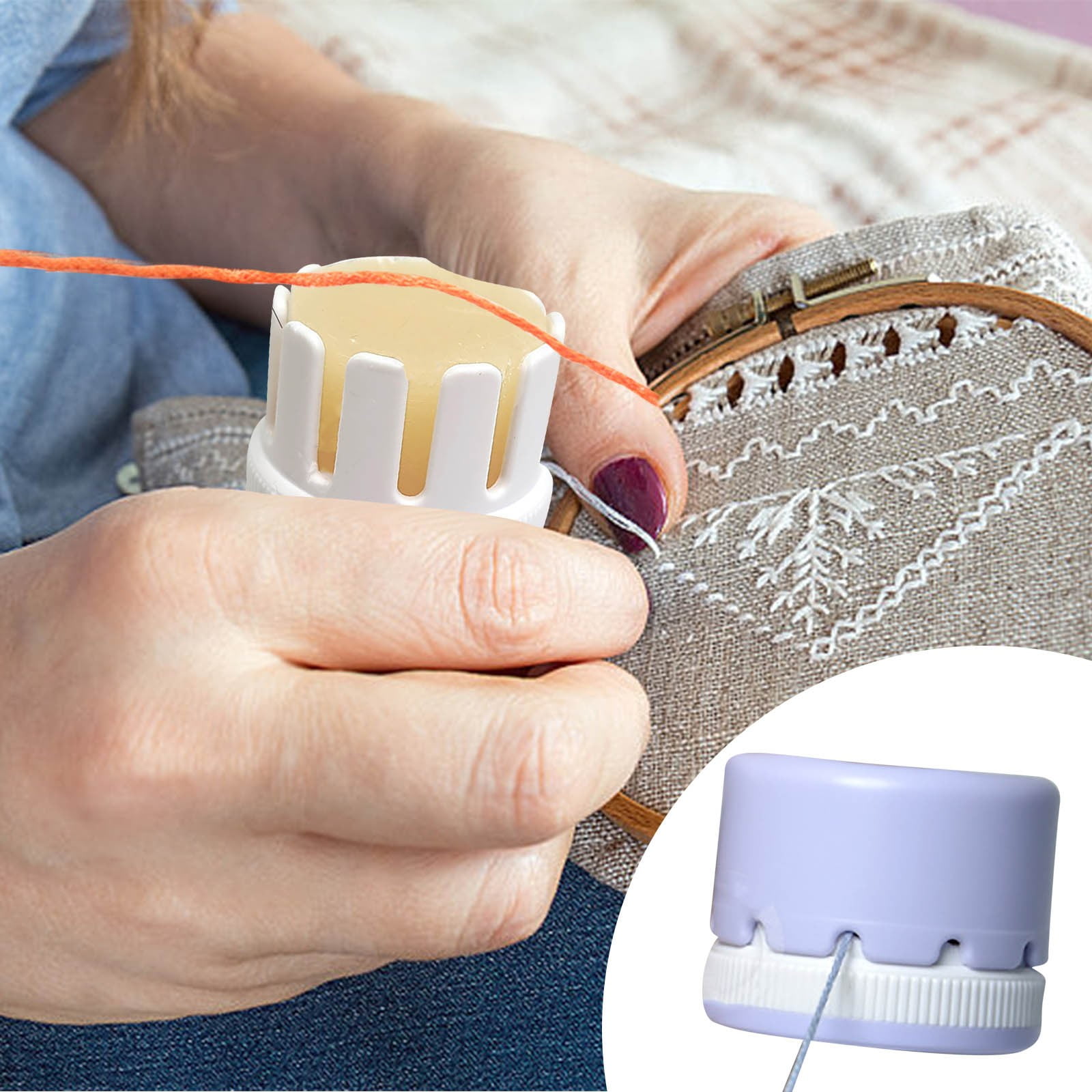 April Saving Clearance! Stitch Thread Wax Box Woolen Hand Quilted ...