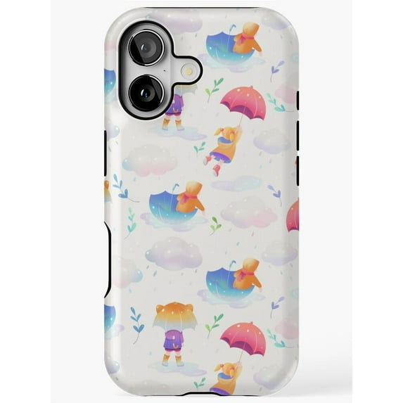 April Showers Raindrops Art Phone Case for iPhone 11 12 13 14 15 16 17 ...
