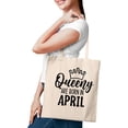 April Women Queeny Are Born In April Birthday Gift Tote Bag - Walmart.com