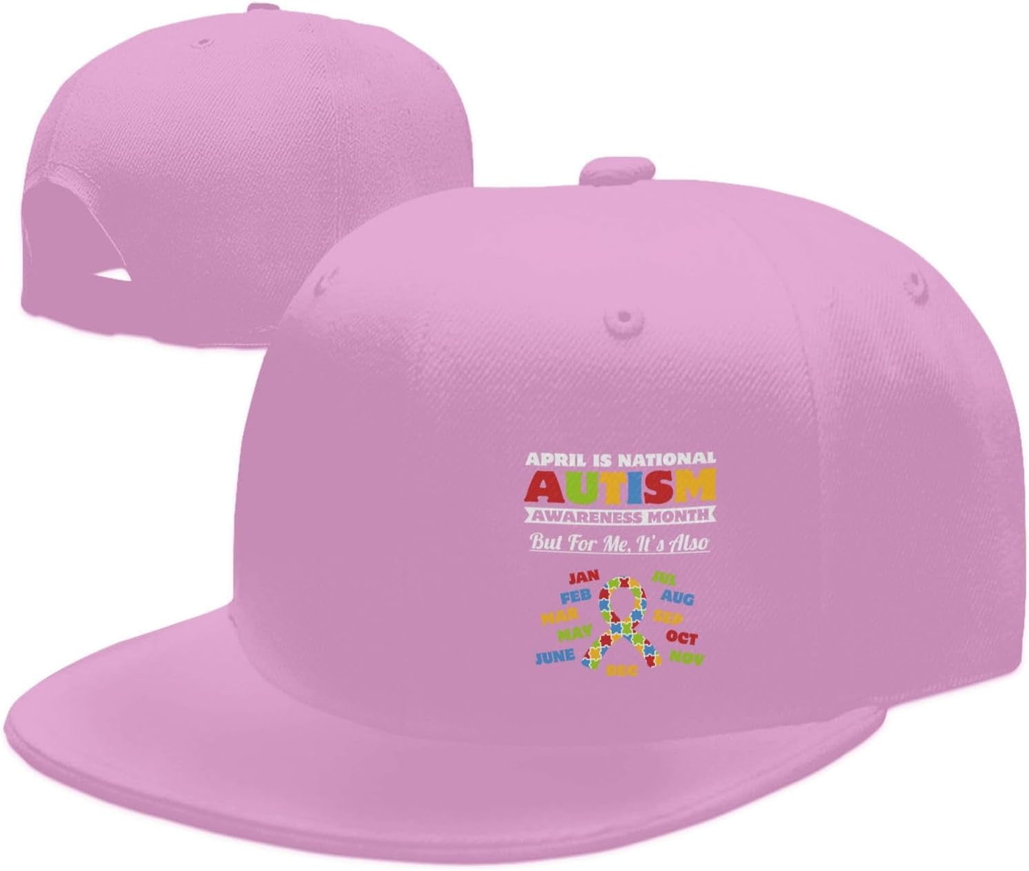 April is Autism Awareness Month Hat Autism Awareness Month Flat Brim ...