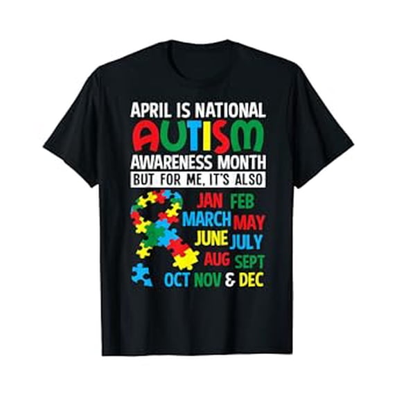 April is National Autism Awareness Month T Shirt Gift - Walmart.com