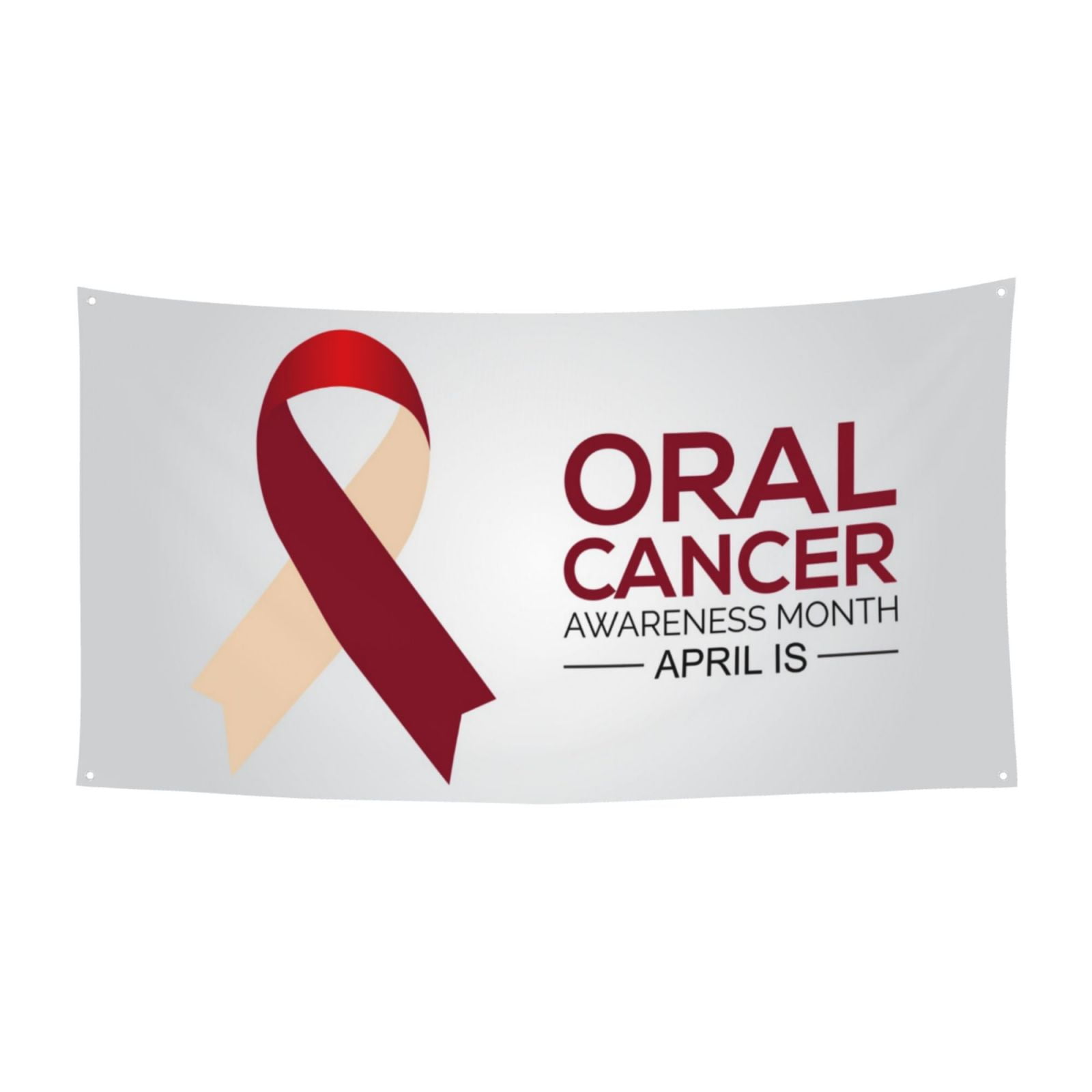 April is Oral Cancer Awareness Month Banner Backdrop Flag Photography ...