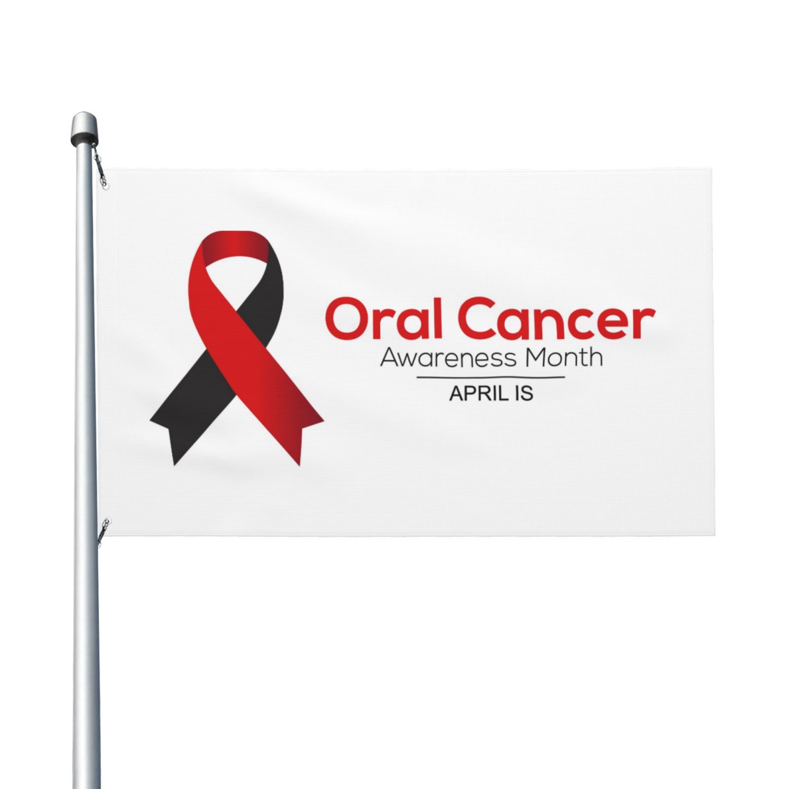 April is Oral Cancer Awareness Month Flag 3x5 Ft Double-Sided Flag ...